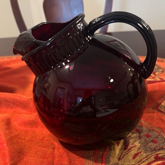 Anchor Hocking | Accents | Royal Ruby Red Tilt Ball Pitcher Vintage 5s ...